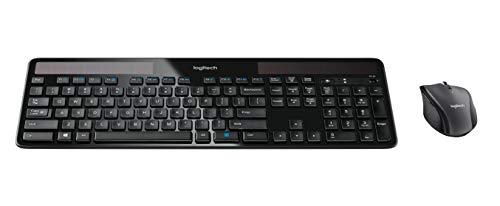 Logitech MK750 Wireless Solar Keyboard and Wireless Marathon Mouse Combo for PC