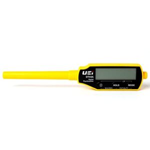 uei dth35 digital hvac psychrometer thermo-hygrometer, portable relative humidity meter, handheld electronic in-duct thermometer, measures wet bulb dry bulb dew point temperature humidity