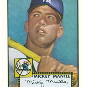 1991 Topps Mickey Mantle 1952 Rookie Reprint from the 1991 East Coast National - Baseball Card