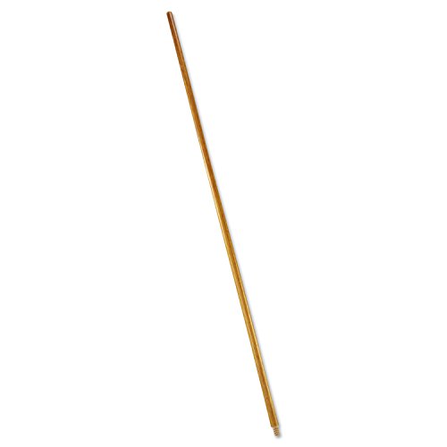 Rubbermaid Commercial Lacquered-Wood Threaded-Tip Broom/Sweep Handle, 1 5/8 Dia x 60, Natural (RCP6364)