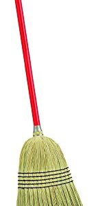 Libman Commercial 502 Janitor Corn Broom (Pack of 6),Corn/Red