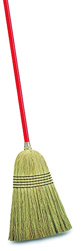 Libman Commercial 502 Janitor Corn Broom (Pack of 6),Corn/Red