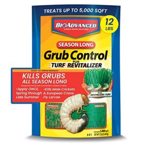 bioadvanced season long grub control plus turf revitalizer, granules, 12 lb