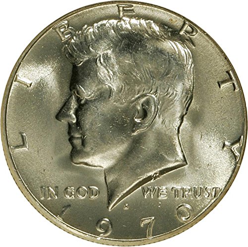 1970 D Silver Brilliant Uncirulated Kennedy Half Dollar US Mint Uncirculated