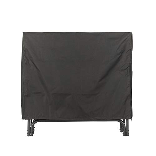 Shelter SLRCD-M Deluxe Weather Protective Firewood Storage Cover, Fits SLRM Log Rack, Heavy-Duty Zippers for Easy Access w/Grommets for tie-Down, Medium (48" x 21" x 38"), Black