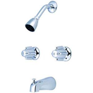 central brass 0897 central brass-0897-two handle tub & shower set