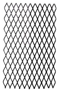 dagan industries black steel retainer ember for grates - 16 x 10 inch