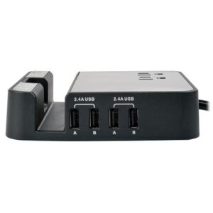 Tripplite Protect It! Two-Outlet Portable Surge Suppressor, 6 Ft, 1080 Joules, Black Trptlp26usbb