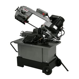 jet hvbs-710s, 7" x 10-1/2" belt-driven mitering bandsaw, 1ph 115/230v (413451)