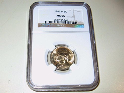 1945 D Jefferson Nickel NGC MS66