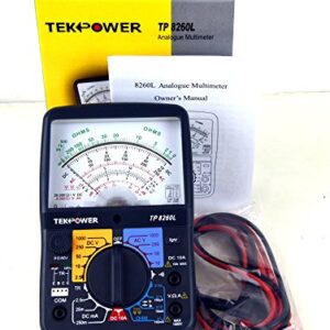 Tekpower TP8260L Analog Multimeter with Back Light, and Transistor Checking Dock