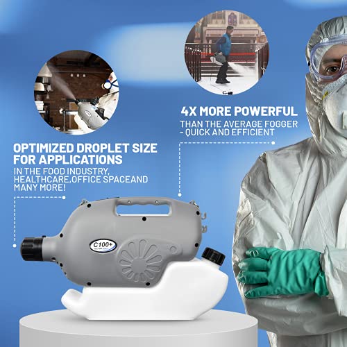 Vectorfog C100+ ULV Disinfectant Fogger, Mist Blower and Sprayer for Applying Disinfectants, Biocides and Insecticides (Comes with Free Shoulder Strap)