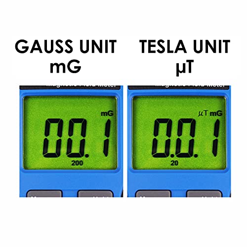 Gauss EMF ELF Meter Detector Electromagnetic Field 200/2000 mG,20/200µT