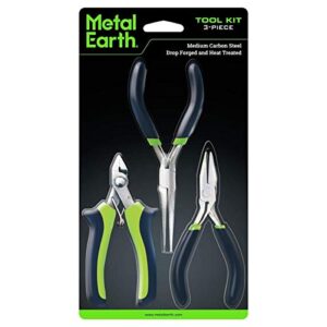 metal earth 3-piece tool set - clipper - flat nose pliers - needle nose pliers