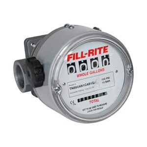 fill-rite tn860an1cab2gac high flow/high pressure rugged application meters, 150 psi, 1-1/2" npt, 6 to 60 lpm, 1-2 viscosity range