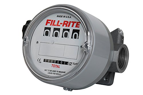 Fill-Rite TN860AN1CAB2GAC High Flow/High Pressure Rugged Application Meters, 150 PSI, 1-1/2" NPT, 6 to 60 LPM, 1-2 Viscosity Range