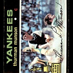 1971 Topps # 5 Thurman Munson New York Yankees (Baseball Card) GOOD Yankees