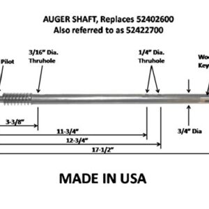 Ariens Compatible Snowblower Auger Gear and Shaft Rebuild Kit 52402600 524026 52422700 Made in USA ST824