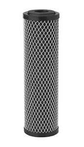 pentair pentek cfbc-10 carbon water filter, 10-inch, under sink modified molded fibredyne carbon block replacement cartridge, 10" x 2.5", 0.5 micron