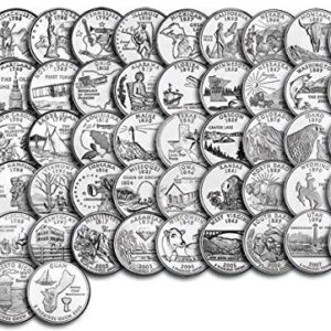 1999 P, D Complete 1999 thru 2009 P&D 112-coin B.U. State Quarter Set Uncirculated