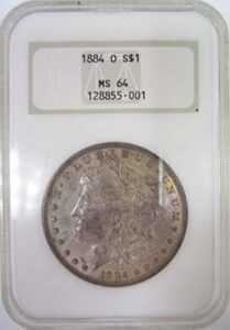 1884 o morgan dollar ngc ms64