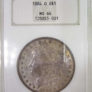 1884 O Morgan Dollar NGC MS64