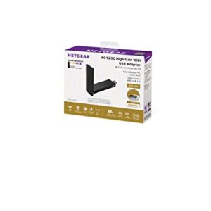 NETGEAR Certified Refurbished AC1200 Wi-Fi USB Adapter High Gain Dual Band USB 3.0 (A6210-10000R)