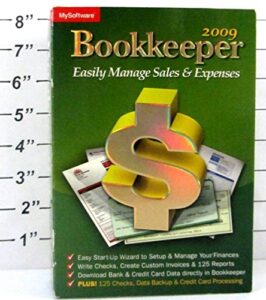 avanquest mysoftware 2009 bookkeeper: easily manage your sales & expenses