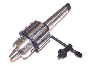 1/32"- 5/8" heavy duty drill chuck with chuck key and mt2 shank (morse taper no. 2)