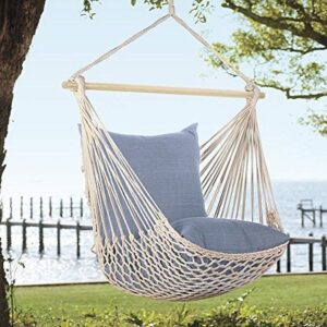 plow & hearth 34797 hanging rope hammock chair swing seat