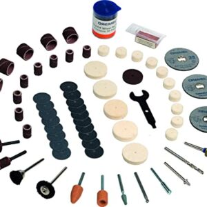 Dremel 723 EZ SpeedClic Accessory Set - 100 Rotary Tool Accessories for Cutting, Carving, Sanding, Cleaning, Grinding, Polishing, Sharpening