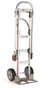 magliner gmk81uae convertible hand truck, interlocked microcellular wheels, 500 lb load capacity, 55-3/4" length x 21" width x 61" height