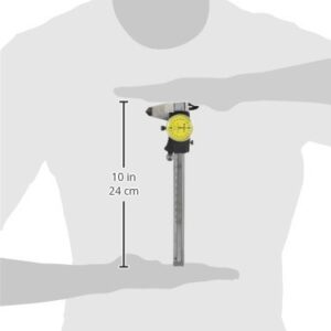 Mitutoyo 505-730 D15TX Dial Caliper, 2 mm/Rev, 0 mm-150 mm, 0.02 mm