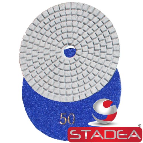 4 inch diamond concrete polishing pads - Granite Marble Stone Polishing 8 Pcs Set By STADEA