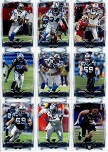 2014 topps football cards carolina panthers team set (14 cards): team cardcam newtondeangelo williamsgreg olsenmike tolbertgreg hardystar lotuleleiluke kuechly luke kuechly charles johnsonryan kaliltyler gaffneykony ealykelvin benjamin