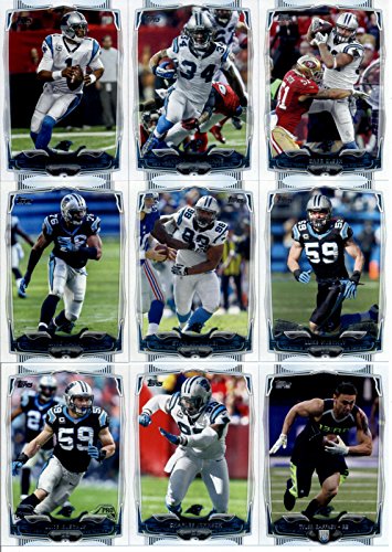 2014 Topps Football Cards Carolina Panthers Team Set (14 Cards): Team CardCam NewtonDeAngelo WilliamsGreg OlsenMike TolbertGreg HardyStar LotuleleiLuke Kuechly Luke Kuechly Charles JohnsonRyan KalilTyler GaffneyKony EalyKelvin Benjamin