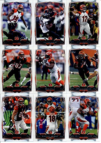 2014 Topps Football Cards Cincinnati Bengals Team Set (18 Cards): Mohamed SanuA.J. GreenDomata PekoVontaze BurfictJason CampbellMarvin JonesGeno AtkinsJermaine GreshamTyler EifertTeam CardBenJarvus Green-EllisAndy DaltonGiovani BernardRey MaualugaCarlos D