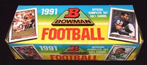 1991 bowman football factory set (561) * colorful cello wrap * smith sanders