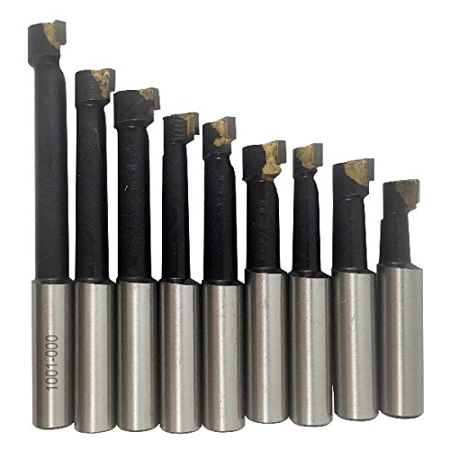 HHIP 3/8 INCH C-6 9 Piece Boring BAR Set (1001-0001)