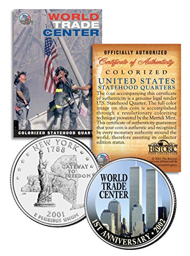 WORLD TRADE CENTER 1st Anniversary 9/11 New York State Quarter U.S. Coin WTC