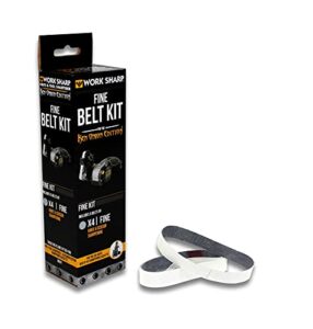 work sharp wssako81120 fine grit belt kit, white/grey for ken onion edition