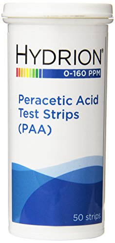 MicroEssential PAA160 Peracetic Acid Test Strips 0-160 PPM