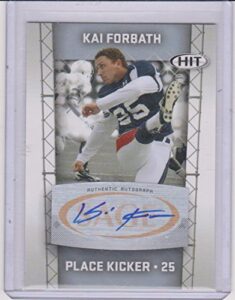 2011 hit kai forbath autographed insert card