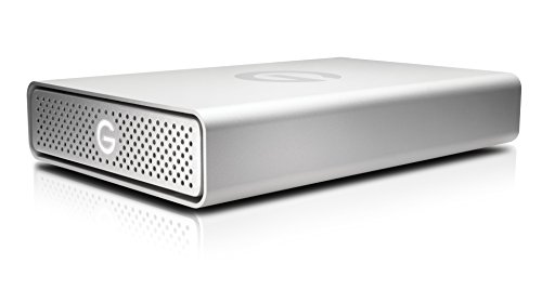 G-Technology 4TB G-DRIVE USB 3.0 Desktop External Hard Drive, Silver - Compact, High-Performance Storage - 0G03594-1