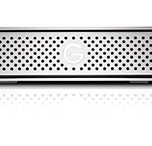 G-Technology 4TB G-DRIVE USB 3.0 Desktop External Hard Drive, Silver - Compact, High-Performance Storage - 0G03594-1