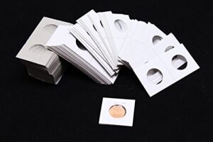 100 premium mylar 1.5" x 1.5" penny coin holder flips