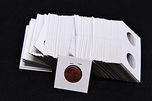 100 PREMIUM MYLAR 1.5" x 1.5" PENNY COIN HOLDER FLIPS