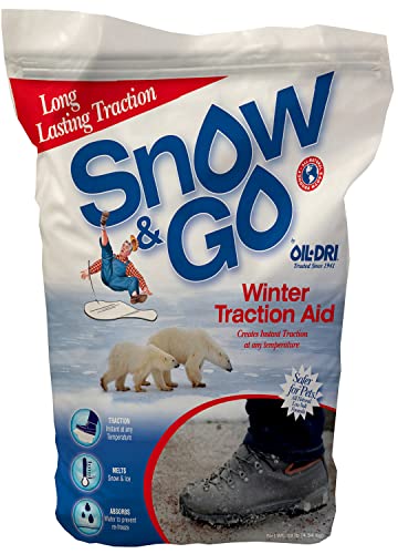 Oil Dri L93010 Snow & Go Traction Aid, 10 lb Jug