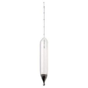 h-b instrument b61807-4000 ethyl alcohol glass hydrometer, 75-95% proof/0.2%