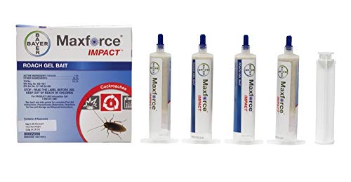 Bayer 80882068 Impact Roach Bait Maxforce Gel, Four 30g Syringes